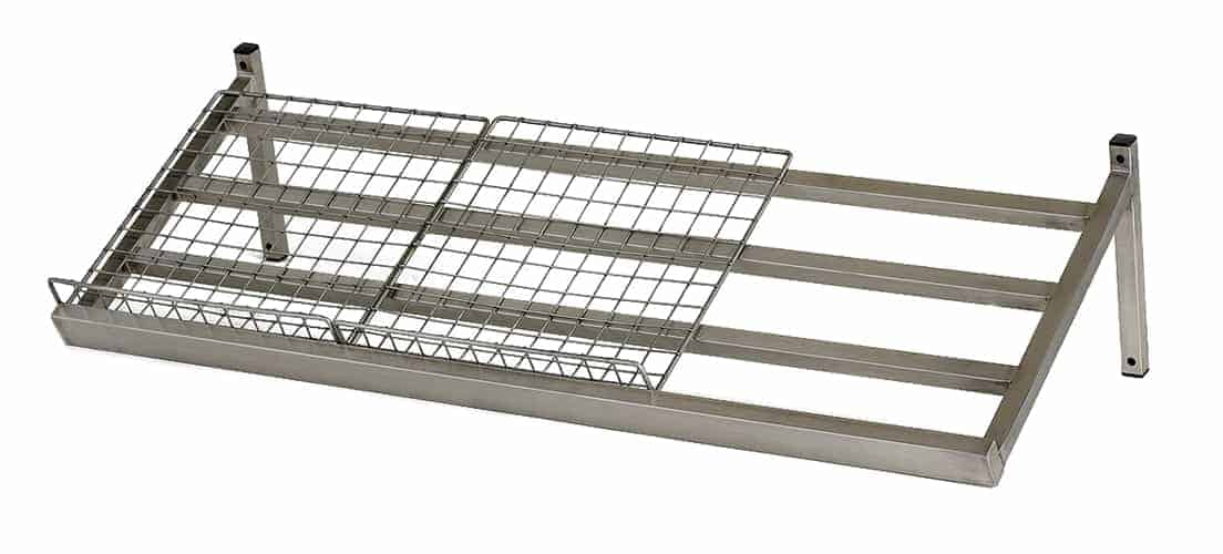 Single Angled Mesh Display Shelves | Products | Stellex